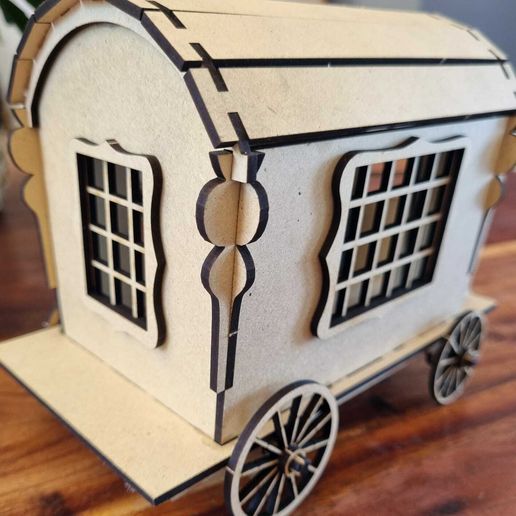 🎨 Gypsy Wagon Laser Cut Template・ 3D File for 3D printing and CNC ...