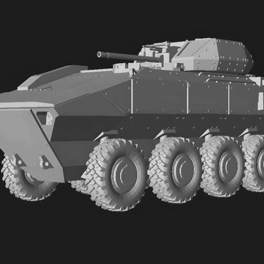 🪖 Superav 8x8 mct30 turret Bae system amphibious vehicle・ STL File for ...