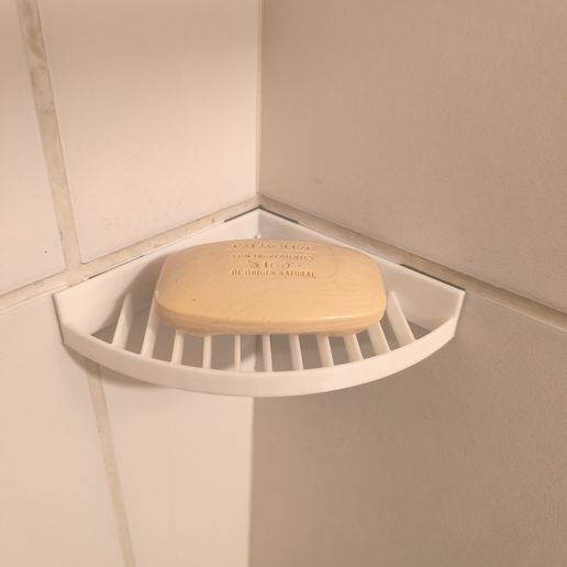 STL file CORNER SOAP DISH 🧼 ・3D printing template to download・Cults
