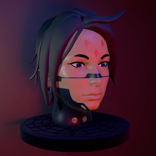 STL file Signalis Kolibri bust 👤 ・Model to download and 3D print・Cults