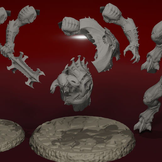 🎲 Demon Titan - Doom The Dark Ages - Demon・ 3D File for 3D printing・Cults