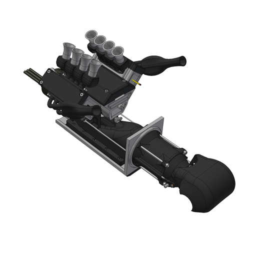 🚰 HPW40 2-Stage Water Jet Pump Water jet drive・ STL File for 3D ...