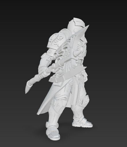 🦸 3D Printable Armored Sentinel: Mighty Warrior Figure – Symbol of ...