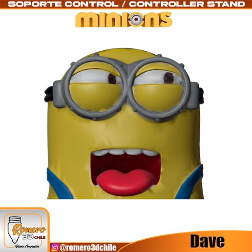 🎛️ Support Control Dave / Minions・ STL File for 3D printing・Cults
