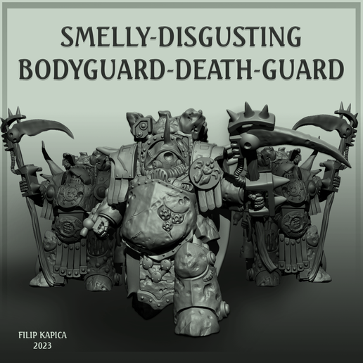 🎲 Disqusting Marines / Death Chonky terminator bodyguard shroud・ OBJ ...