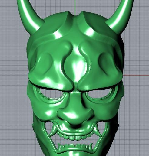 🎉 Japanese mask・ STL File for 3D printing・Cults