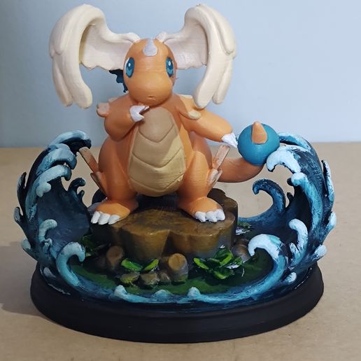 🐉 Mega Dragonite Figure・ OBJ File for 3D printing・Cults