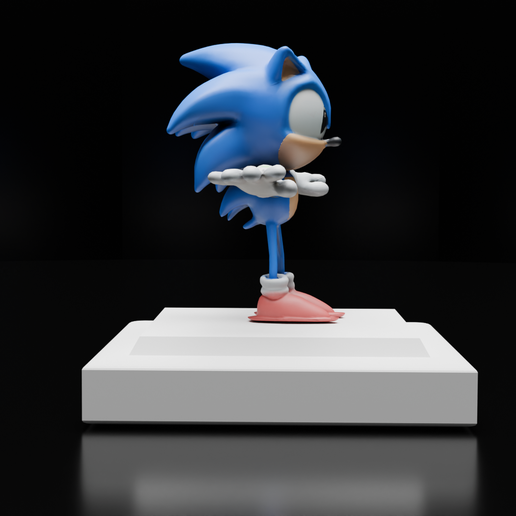 🎨 Sonic Fan Art 3D Print Low-poly 3D print model・ STL File for 3D ...
