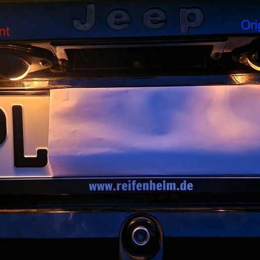 🛞 JEEP XJ Prefacelift License Plate Light (56003898)・ STL File for 3D ...