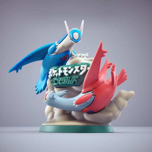 Latias & Latios - Pokemon Emerald Figurine - Cults3D 3D Model | 3Drop