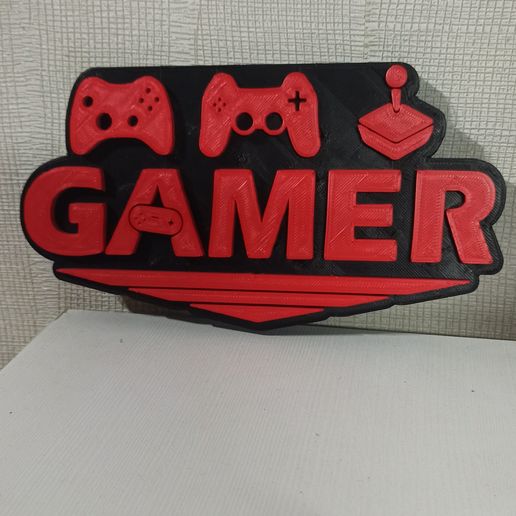 Free STL file Gamer Logo ( EASY PRINT ) 🦸 ・3D printer design to ...