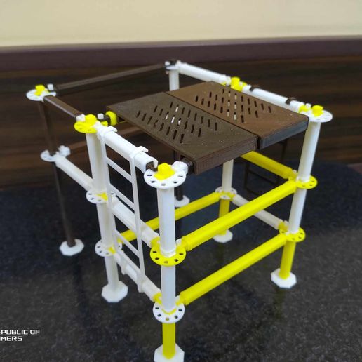 🏛️ Scaffolding V2・ STL File for 3D printing・Cults