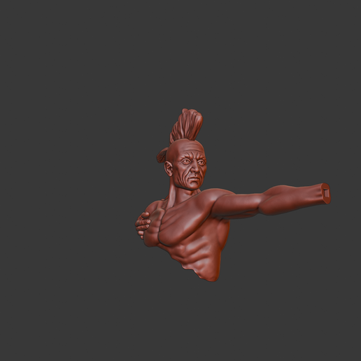 🗿 Native American archer 3d sculpture .stl files・ 3D File for 3D ...