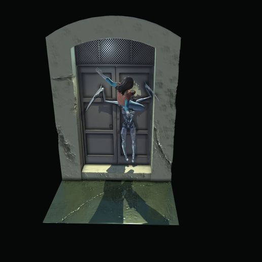 STL file ALITA SMASHING NYSSIANA 🌆 ・3D printer model to download・Cults