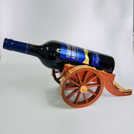 🔫 Cannon Wine Holder (Bottle holder)・ STL File for 3D printing・Cults