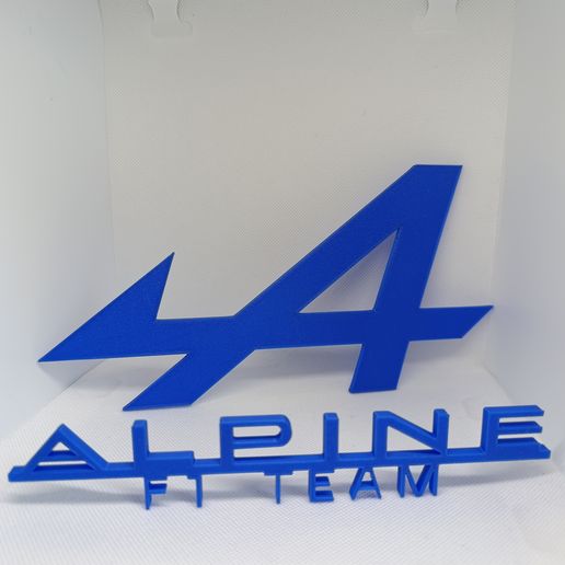 🚩 Logo Alpine F1 Team・ STL File for 3D printing・Cults