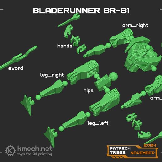 3D file Bladerunner robot 🤖 ・3D print model to download・Cults