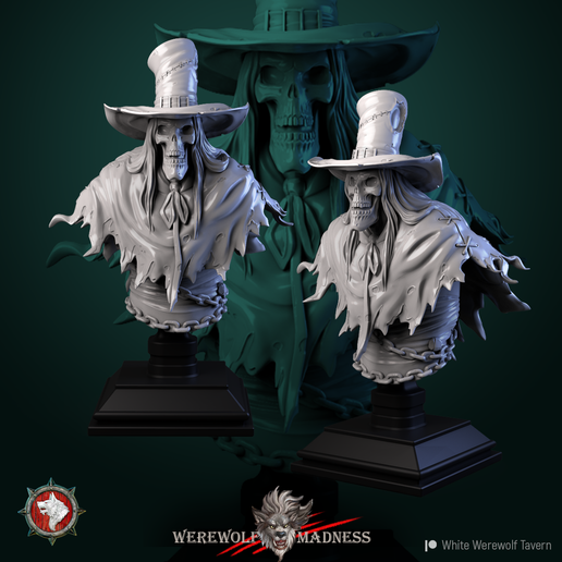 👻 Ghost bust pre-supported・ 3D File for 3D printing・Cults
