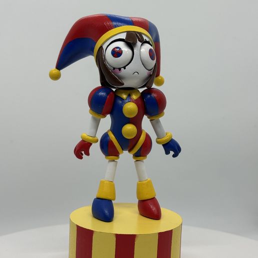👾 Dying Pomni - Collapsing Toy Figure・ STL File for 3D printing・Cults