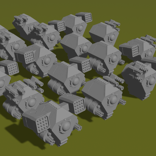 🛞 Wheel Mech, 52 variants, 32mm・ STL File for 3D printing・Cults