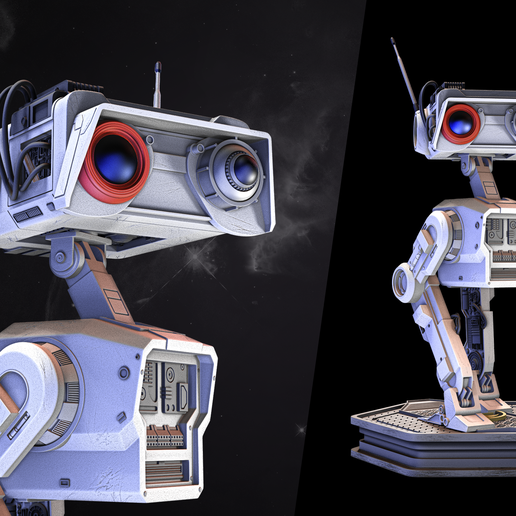 🗿 BD1 Sculpture - Star Wars 3D Models - Tested and Ready for 3D ...