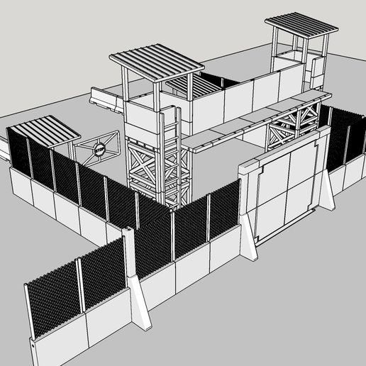 🚧 Classified Construction Set - 15 - Checkpoint-Gate・ 3D File for 3D ...