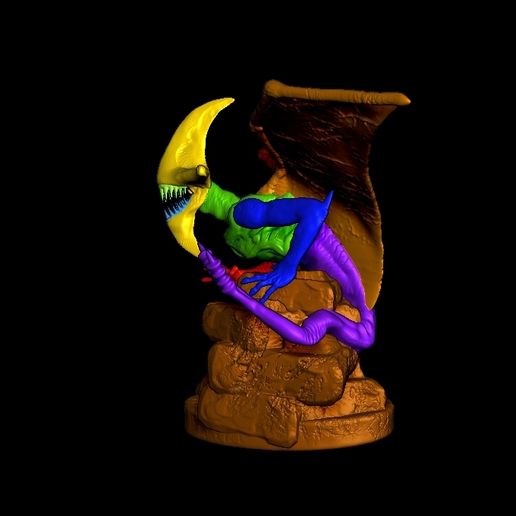 👽 Bioraptor (Pitch black)・ STL File for 3D printing・Cults