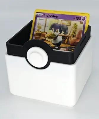 3MF file Pokeball Deck Box 📦 ・Template to download and 3D print・Cults