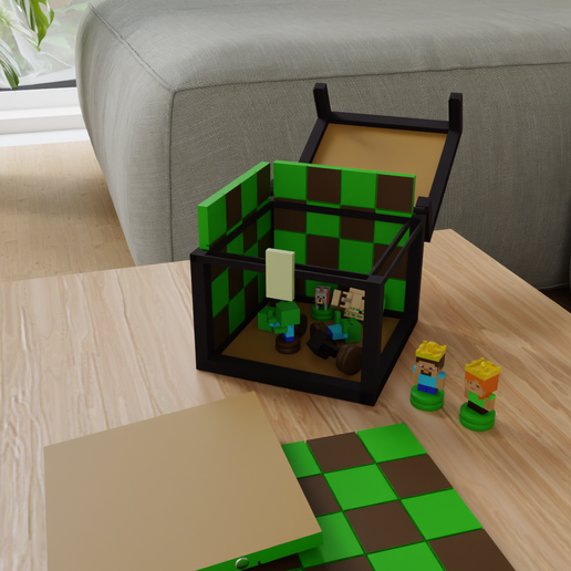 🆕 NEW MINECRAFT CHESS・ 3D File for 3D printing・Cults