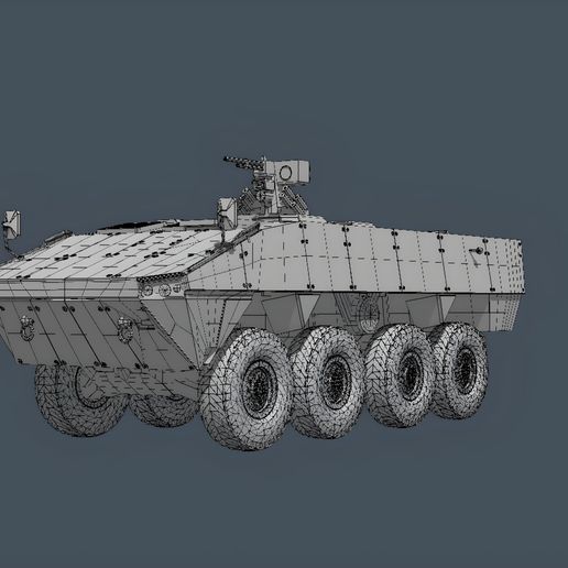 🪖 Patria AMV 8X8 Armored vehicle・ STL File for 3D printing・Cults