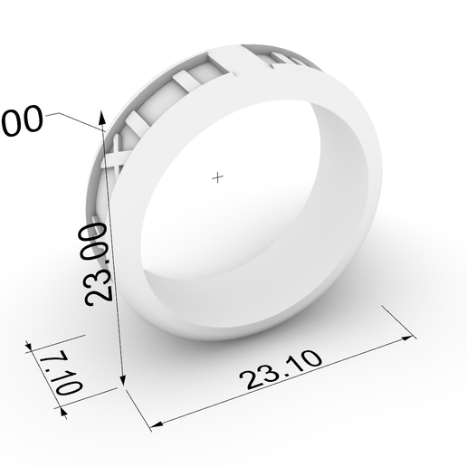 3D file Minimalist Roman Numerals Ring 3D print 💍 ・3D printer model to ...