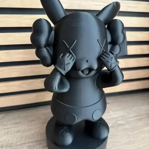 ⚡ 3D Printed KAWS Pokémon Pikachu Figurine - 12" Limited Edition・ STL ...