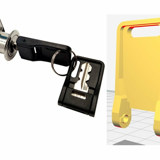 Бесплатный STL файл Folding key holder 🔑 ・Дизайн 3D-печати для загрузки ...