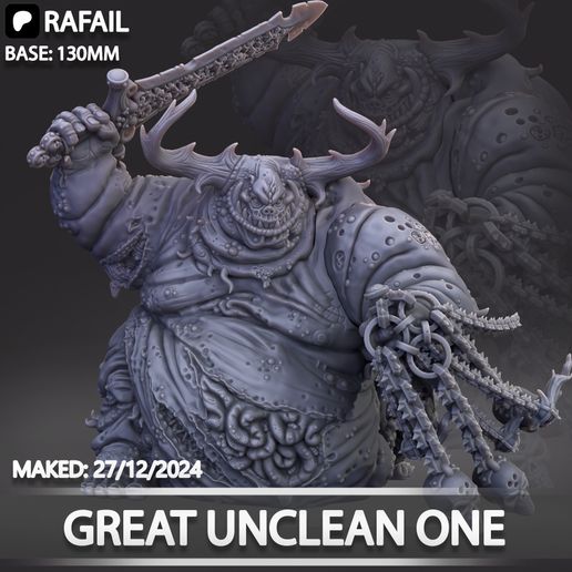 🔨 Great Unclean One・ 3D File for 3D printing・Cults