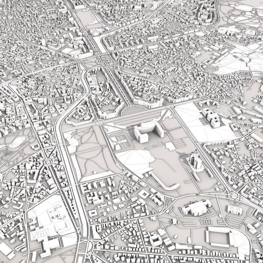 🏙️ Bucharest City Romania・ STL File for 3D printing・Cults