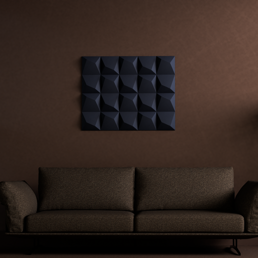 🥷 The Stealth Wall Panel | Modular Geometric Decor・ STL File for 3D ...