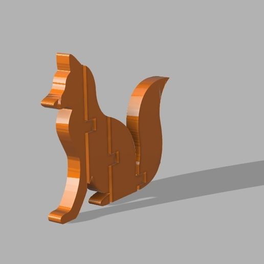 🦊 articulated fox removable flex・Free STL File for 3D printing・Cults