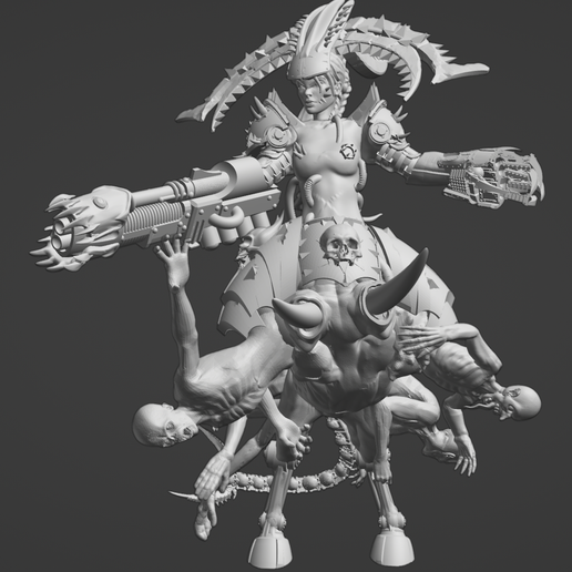 👸 Chaotic Queen - Slayer of Mortals・Free 3D File for 3D printing・Cults
