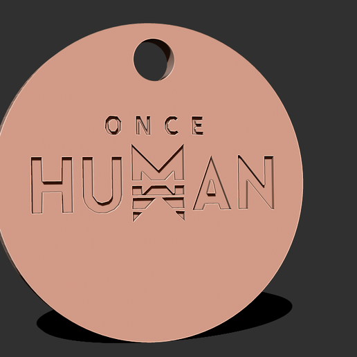 STL file once human keychain 🗝️ ・Template to download and 3D print・Cults
