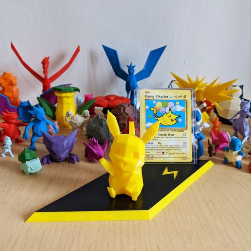 🐉 Pokemon Card Stands・Free 3D File for 3D printing・Cults