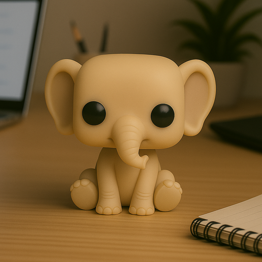 Elephant - Animals Pop Collection 🧊 ・ 3D File for 3D printing・Cults