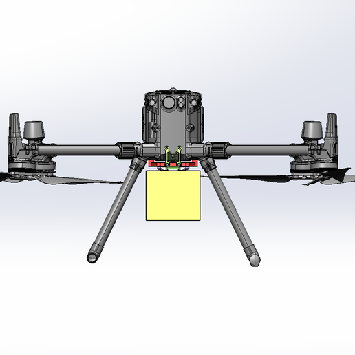 🛸 Matrice 300 / 350 RTK quick release cargo adapter・ 3MF File for 3D ...