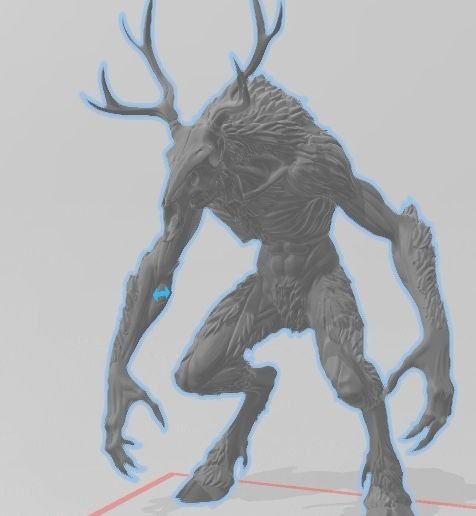 👹 Fantasy Wendigo Monster beast pack (6 poses)・ STL File for 3D ...