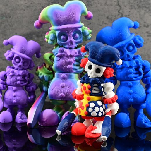 🦴 Articulated Bone Clown Clown Skeleton by Cobotech, Cute Clown ...