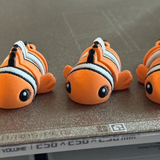 Cute Flexi Nemo Clownfish (Keychain & Magnet)🌊🐟・ STL File for 3D ...