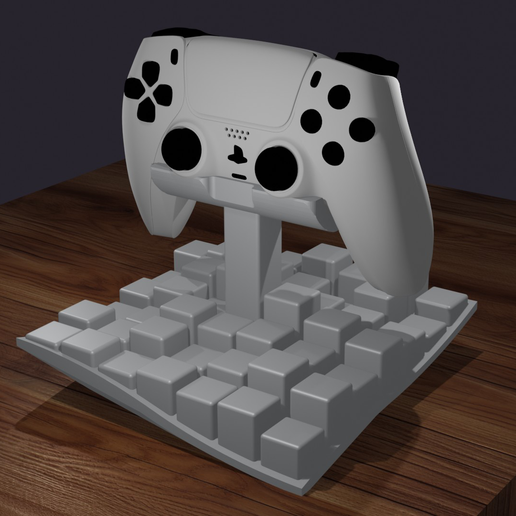 🌊 PS5 Controller Stand - Cube Wave・ 3D File for 3D printing・Cults