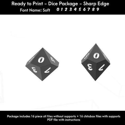 🎲 Dice Masters – Ready to Print - 16 Piece Set – Presupported STL Files ...