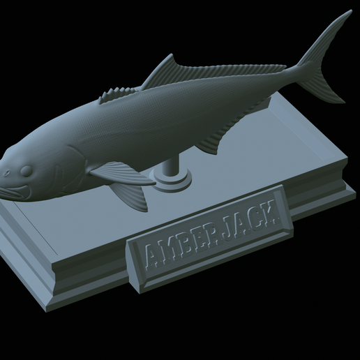 STL file fish greater amberjack / Seriola dumerili statue detailed ...