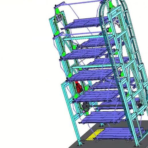 🚗 Rotary Car Parking System | 10-Car Automated Smart Car Stacker・ 3D ...