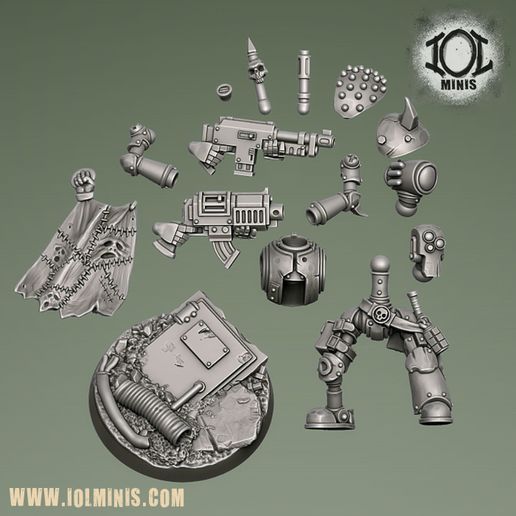 🤖 GE-15T the Robot, Modular Build-a-Bot・ 3D File for 3D printing・Cults